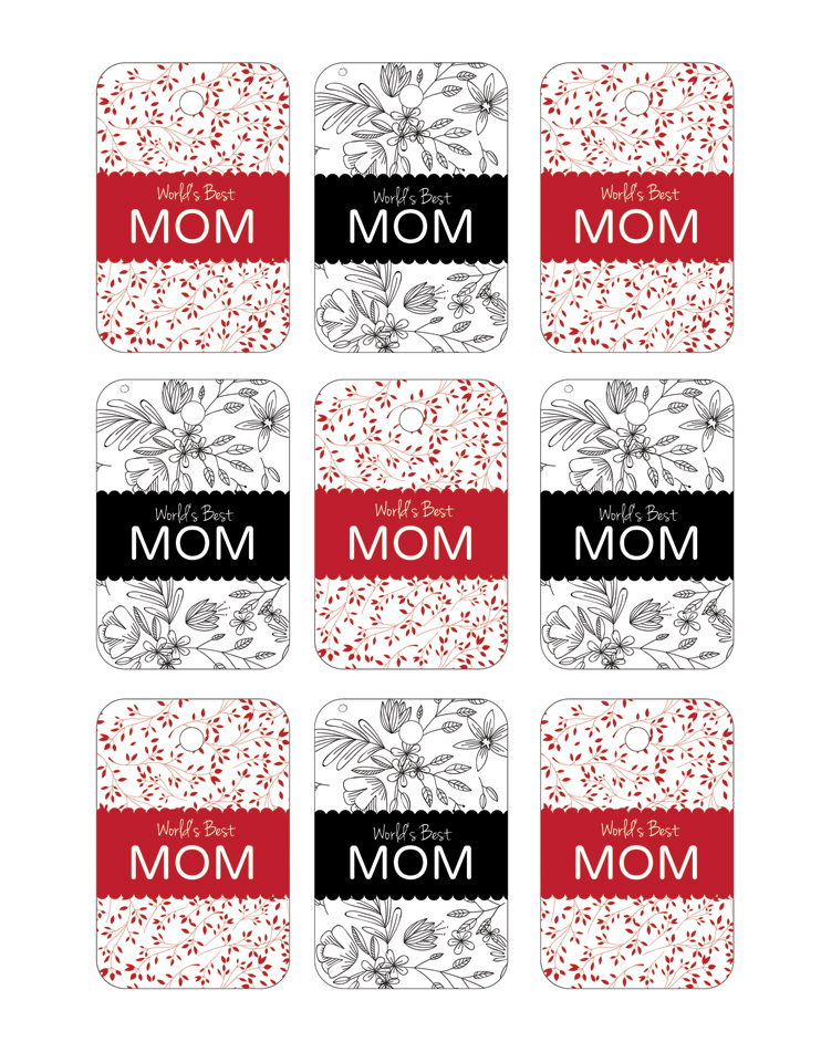 Free Printable Mother's Day Gift Tags